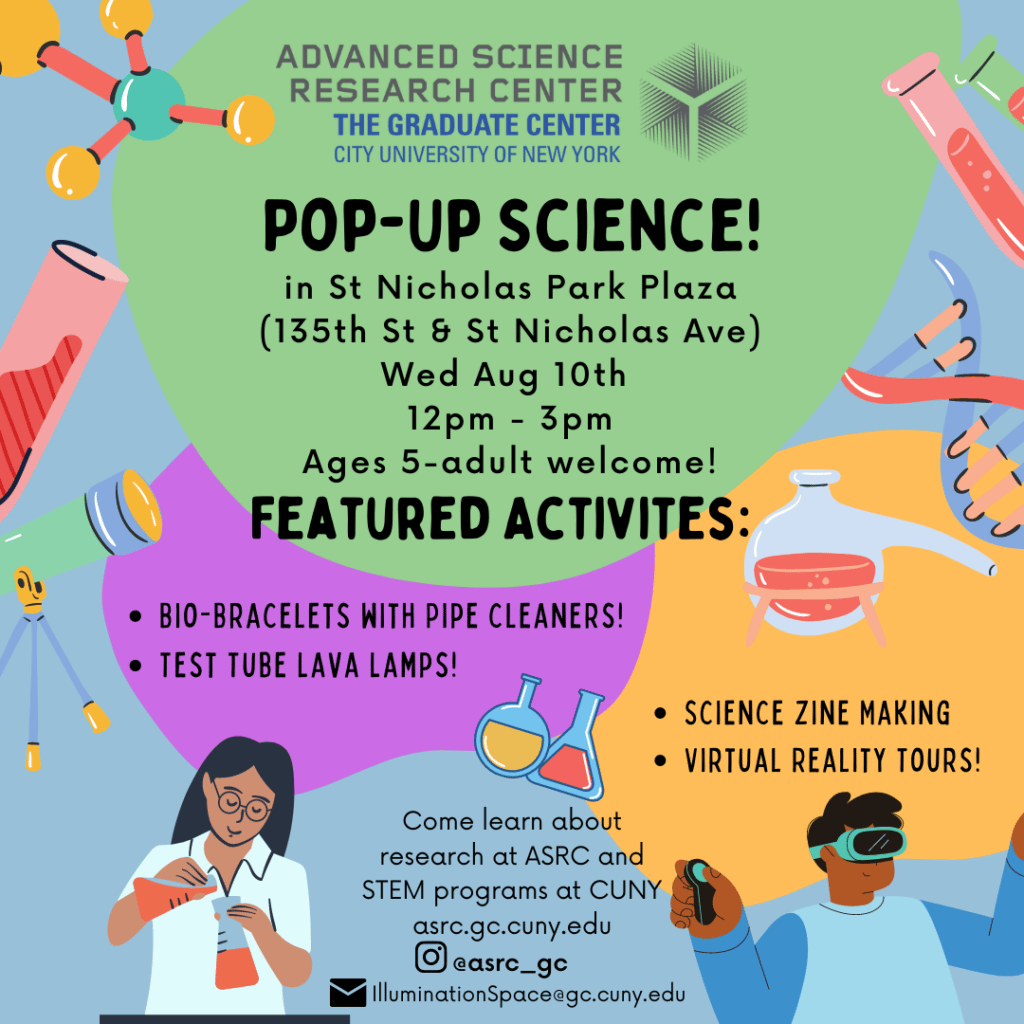 Pop-Up Science in St. Nicholas Park Plaza – The Advanced Science ...