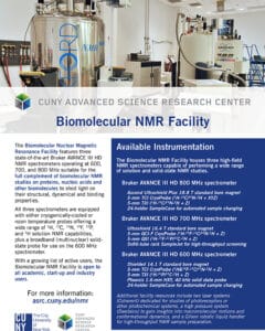 Biomolecular Nuclear Magnetic Resonance Facility – The Advanced Science ...